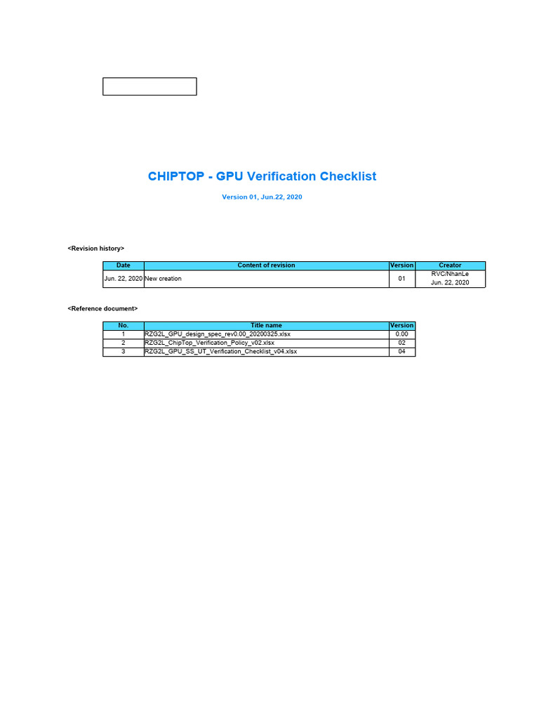 Sample Checklist | Download Free PDF | Shader | Office Equipment