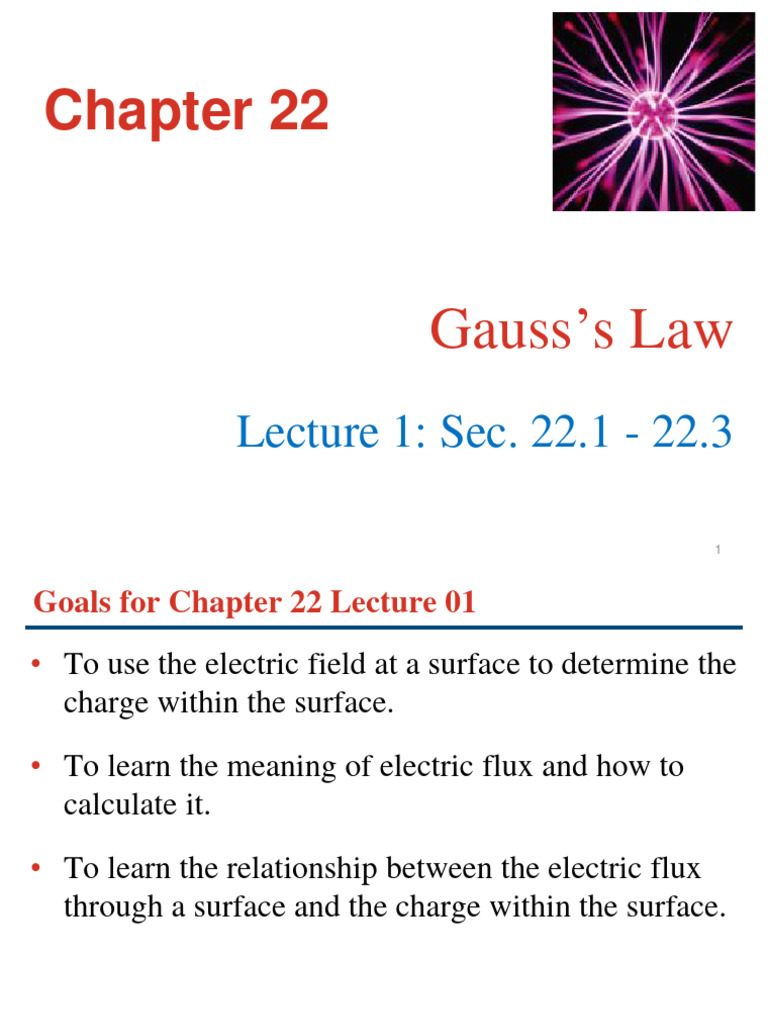 GP2 Ch22 Lecture 01 | PDF | Flux | Physics
