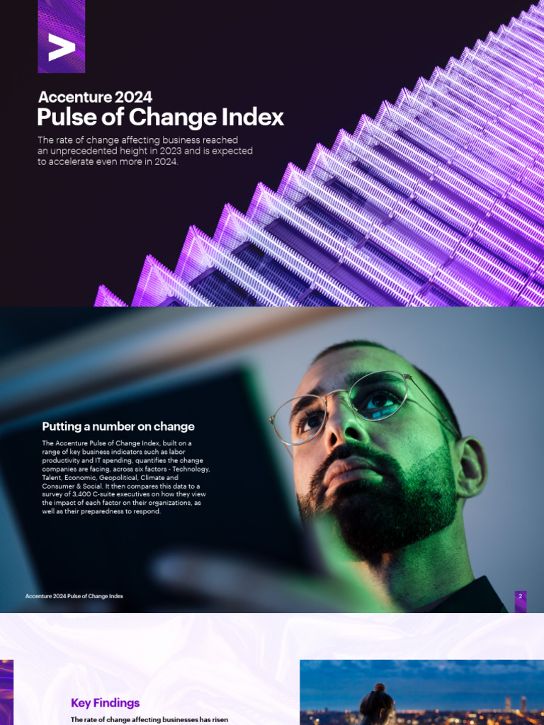 Accenture Pulse of Change 2024 Index Executive Summary | PDF | Risk ...
