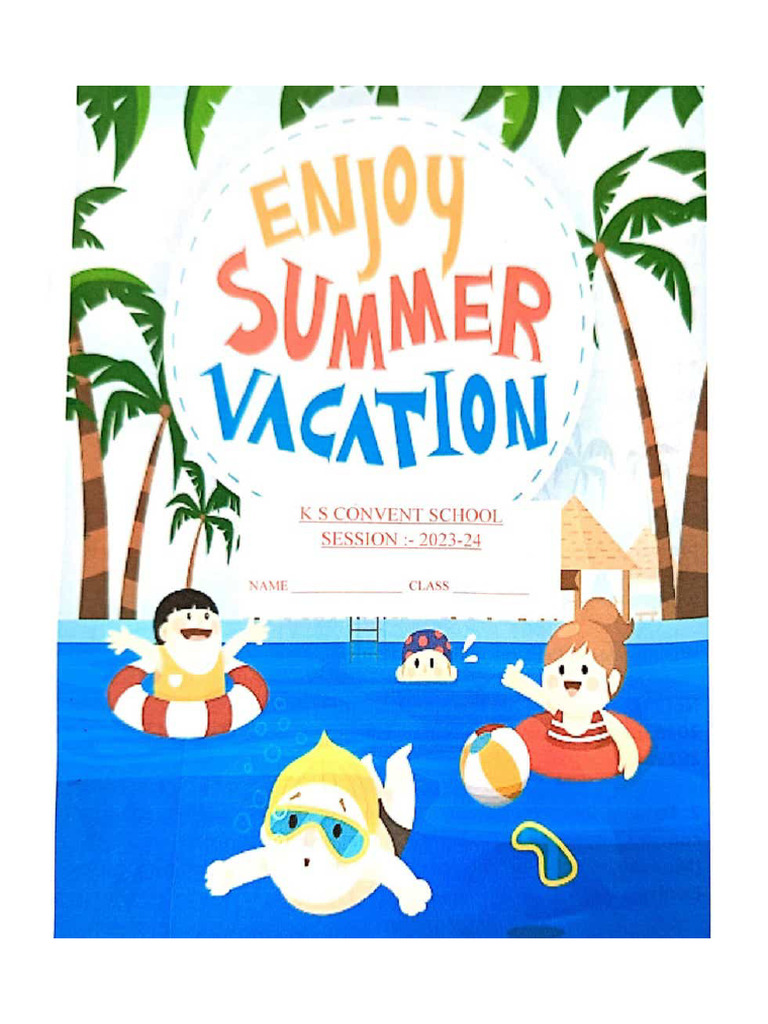 Summer Vacation Homework of Class VII | PDF