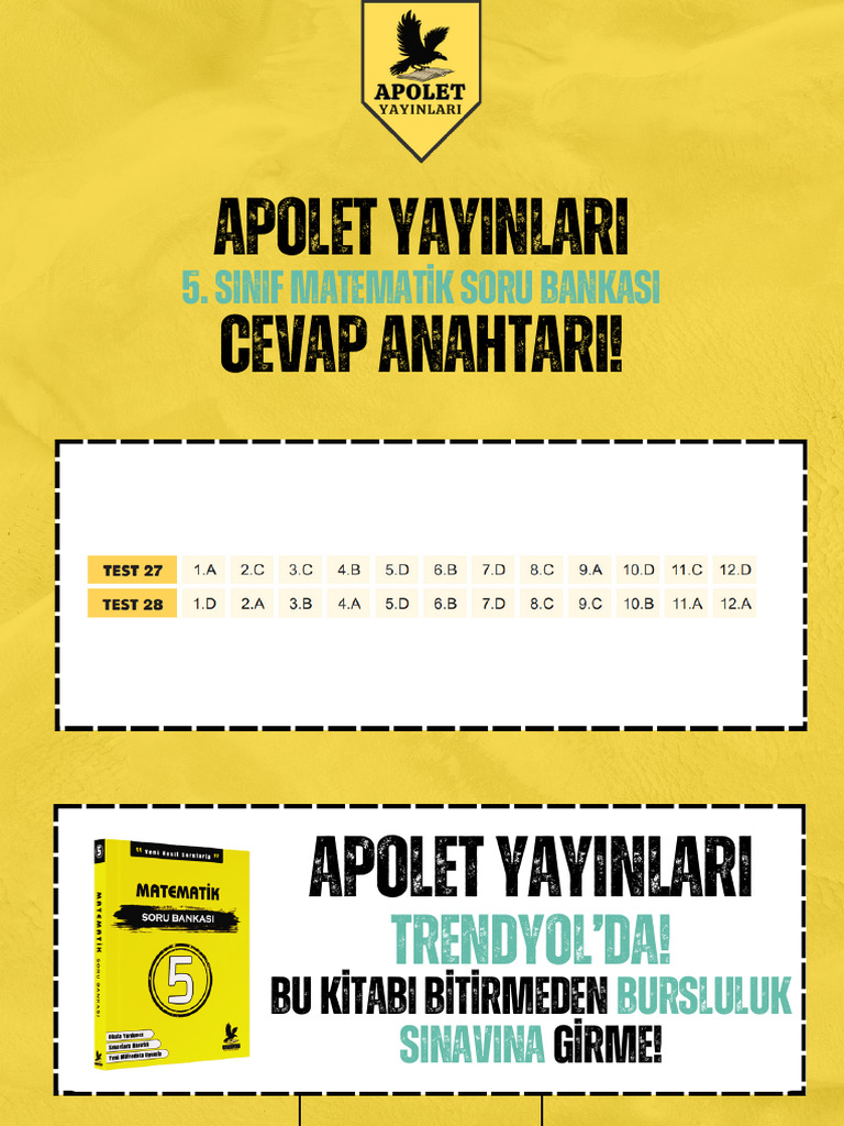 Apolet Yayınları 5. Sınıf - Kesirlerde Toplama Ve Çıkarma İşlemi ...