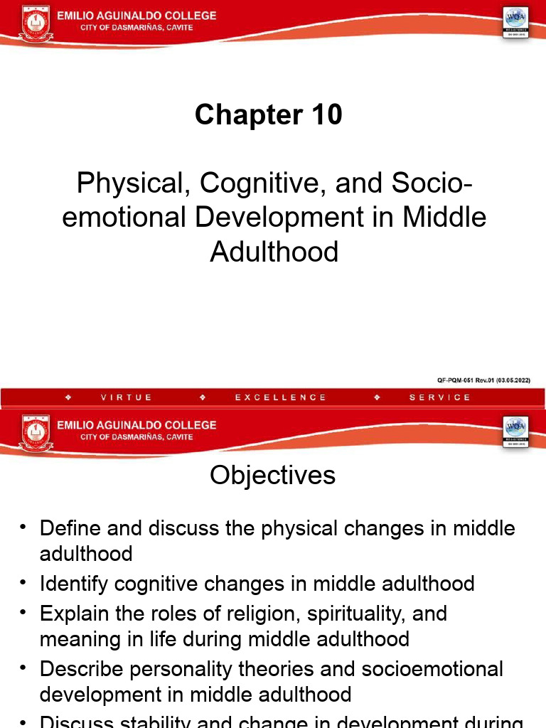 Chapter 10 Physical Cognitive and Socioemotional Development in Middle Adulthood | PDF ...