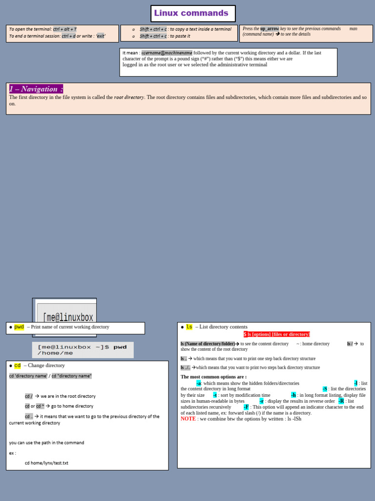 Linux Summary | Download Free PDF | Directory (Computing) | Computer Data