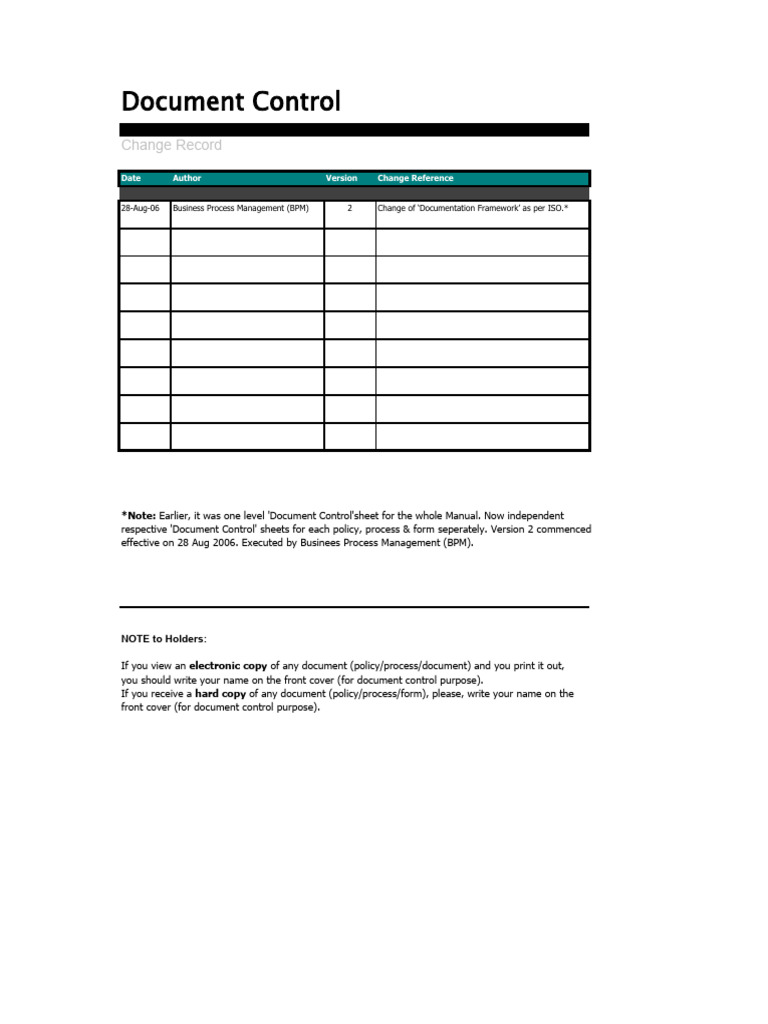 Document Control & Service Requests | PDF | Technology & Engineering