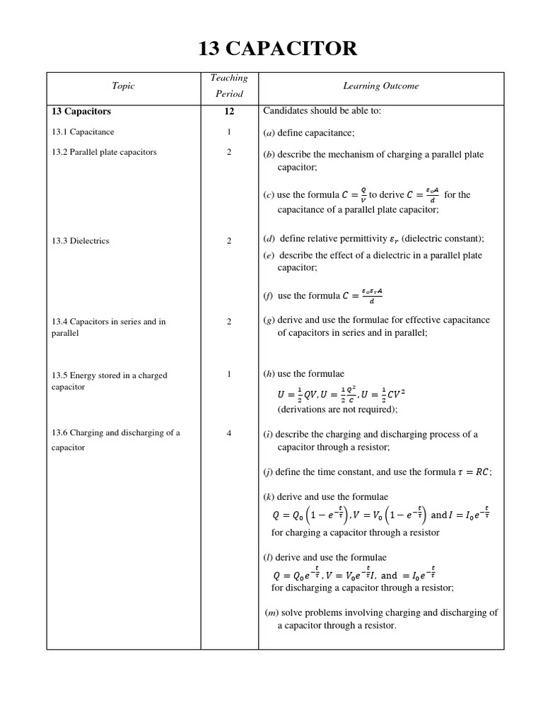 Chapter 13 Capacitor Checked | PDF | Capacitor | Dielectric