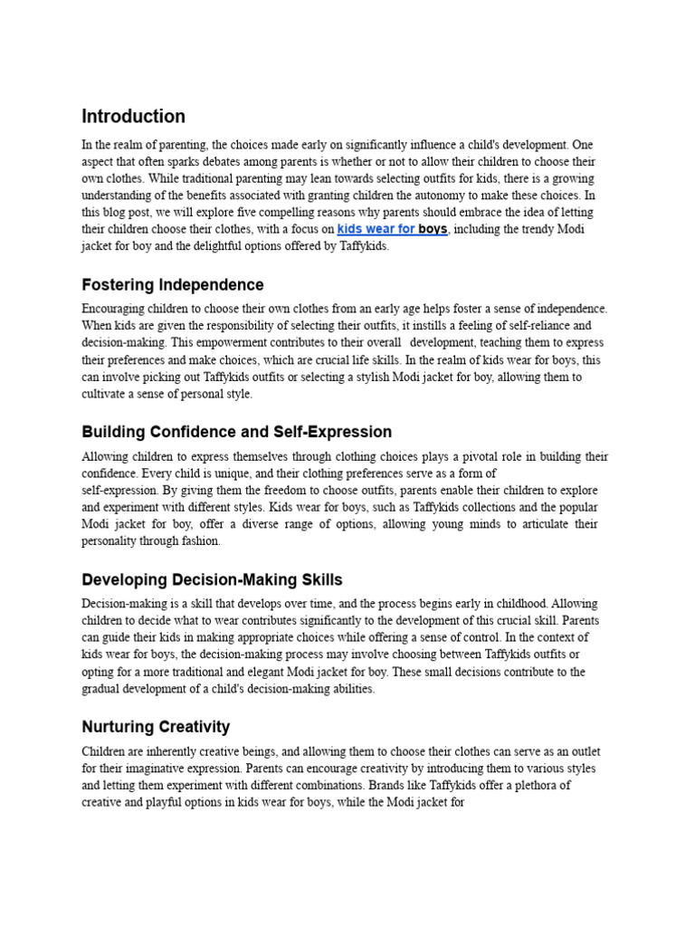 5 Reasons Why Parents Should Allow Their Children To Choose Their ... 5 Reasons Why Parents Should Allow Their Children To Choose Their ...