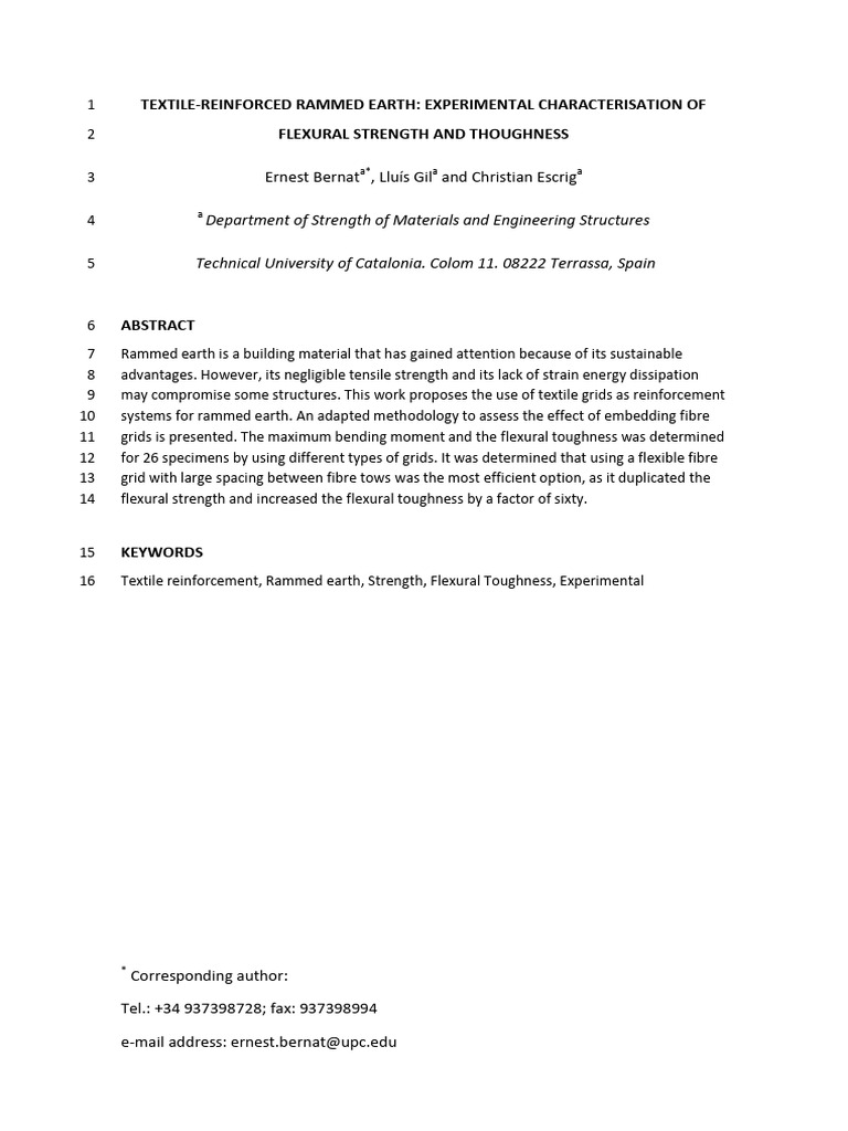 Bernat Manuscript Revised | PDF | Fracture | Soil