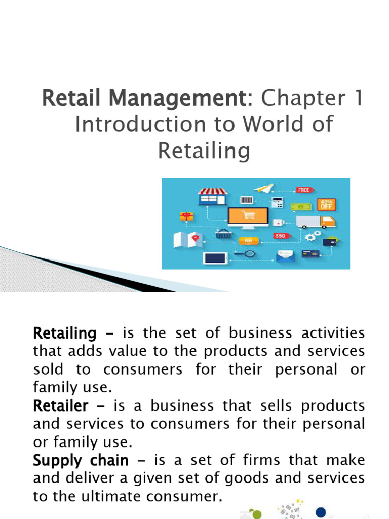 Retail Management Chapter 1 | PDF | Retail | Supply Chain