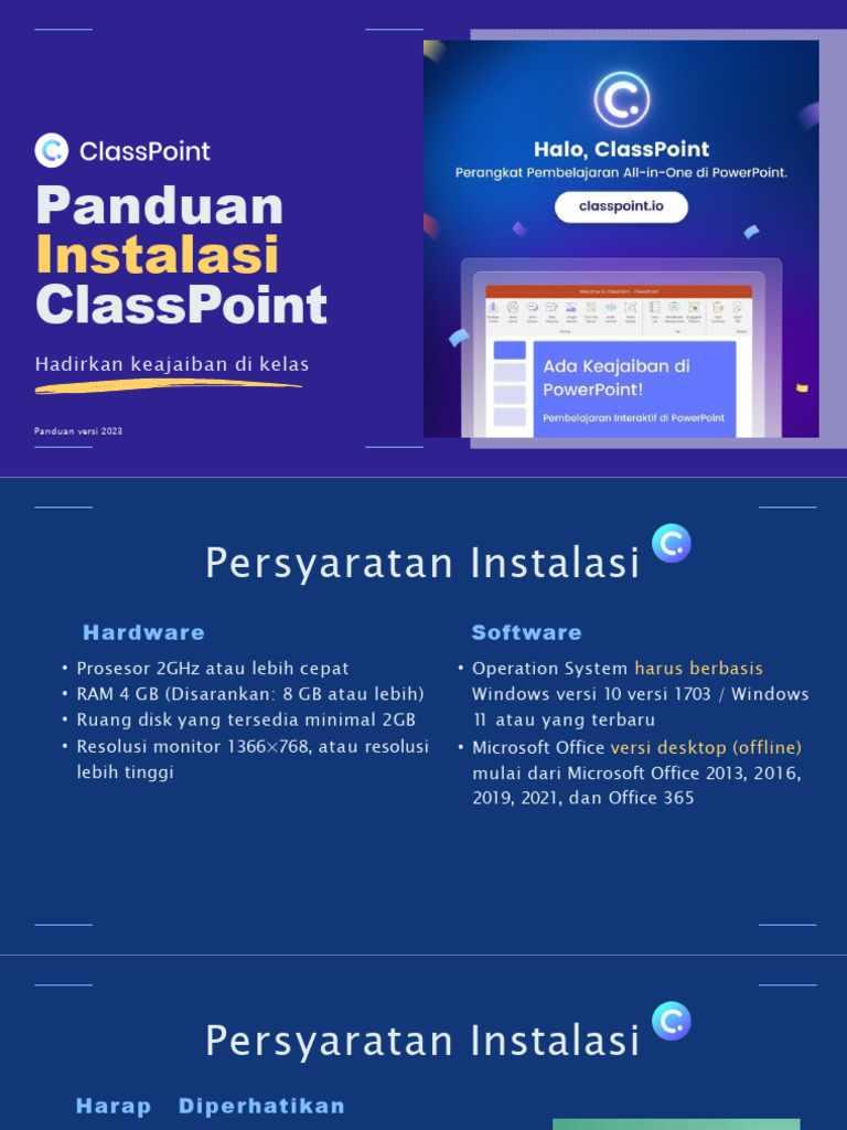 Panduan Instalasi ClassPoint | PDF | Bisnis | Teknologi & Rekayasa