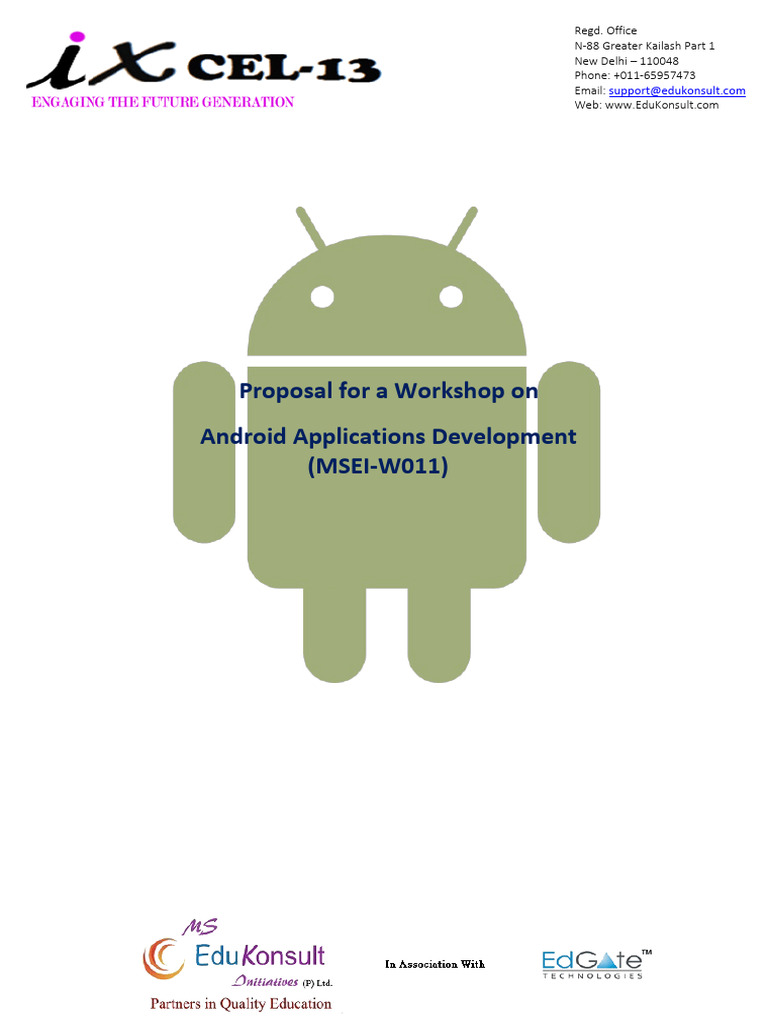 (MSEI-W011) Android Dev. Proposal | PDF | Android (Operating System) | Application Software