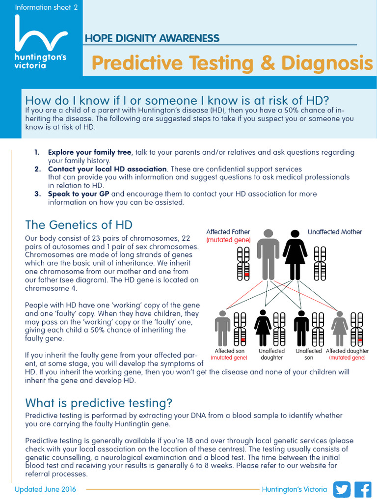 2 Predictive Testing | PDF | Genetic Testing | Clinical Medicine