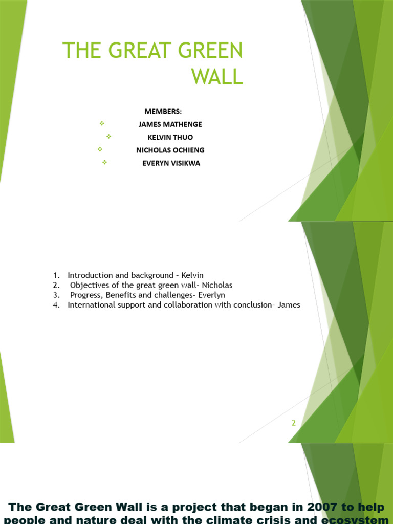 Great Green Wall: Sahel Restoration | PDF | Agriculture | Sustainable ...