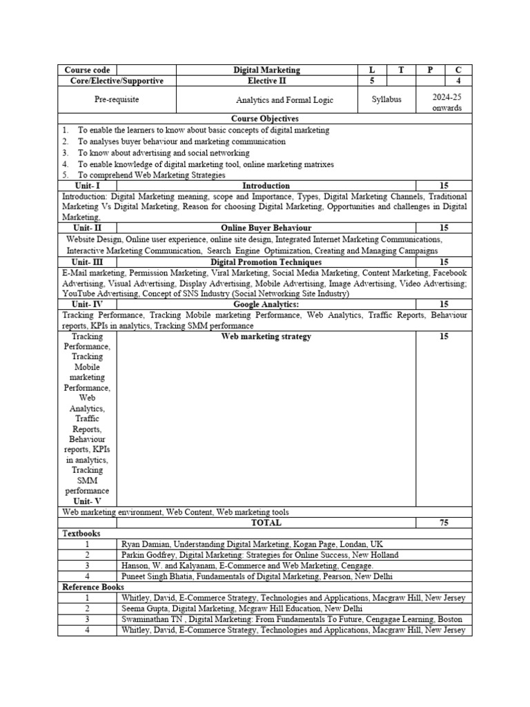 Digital 01 | PDF | Digital Marketing | World Wide Web