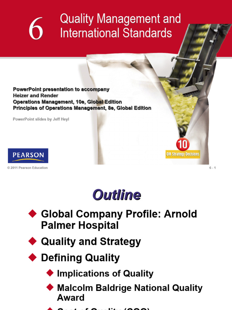 6.Quality Management | PDF | Six Sigma | Lean Manufacturing