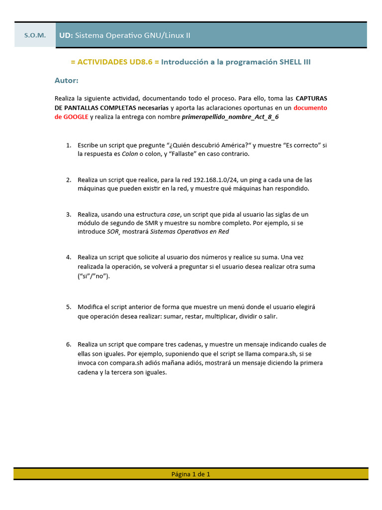 SOR2324 - U8-ACTIVIDADES - 8 - 6 Scripts III | PDF