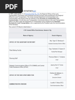 LTO Central Office Directory | PDF