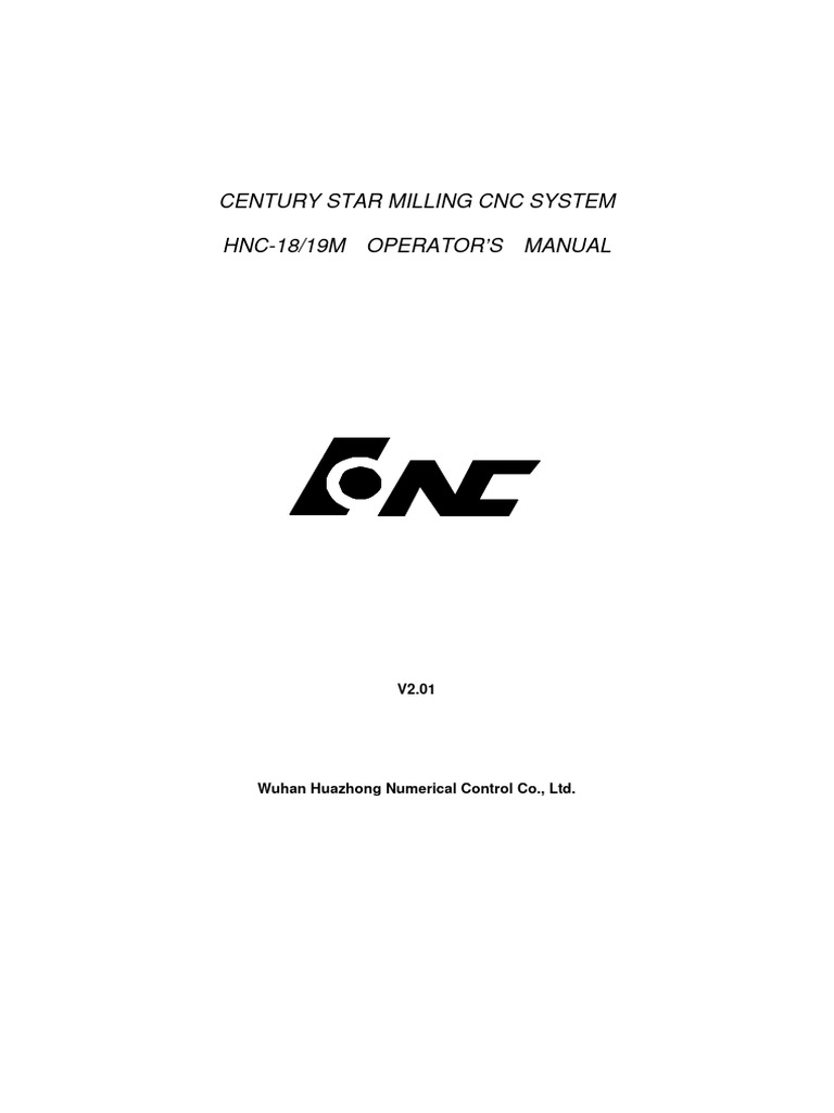 HNC-18 19 Operation Guide | PDF