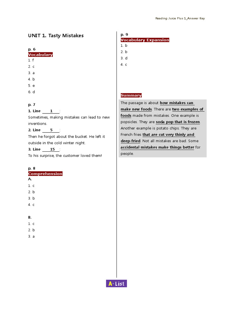 Reading Juice Plus 1 Pdf Red Money