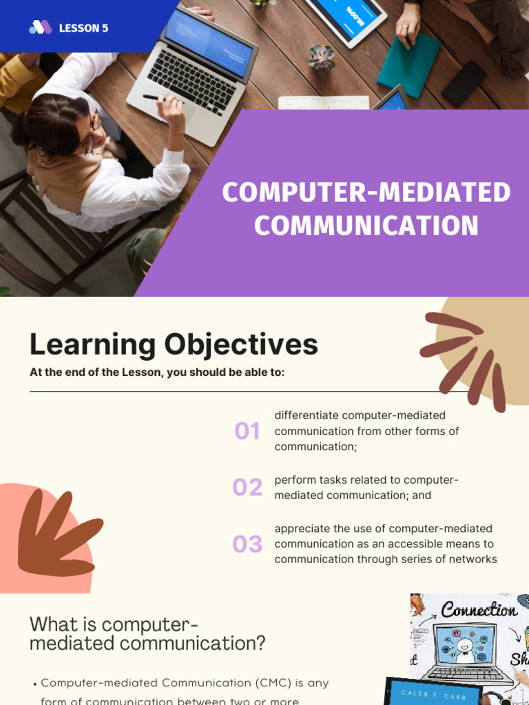 PurpComm Unit 2 - Lesson 5 | PDF | Computer Mediated Communication | Internet Forum