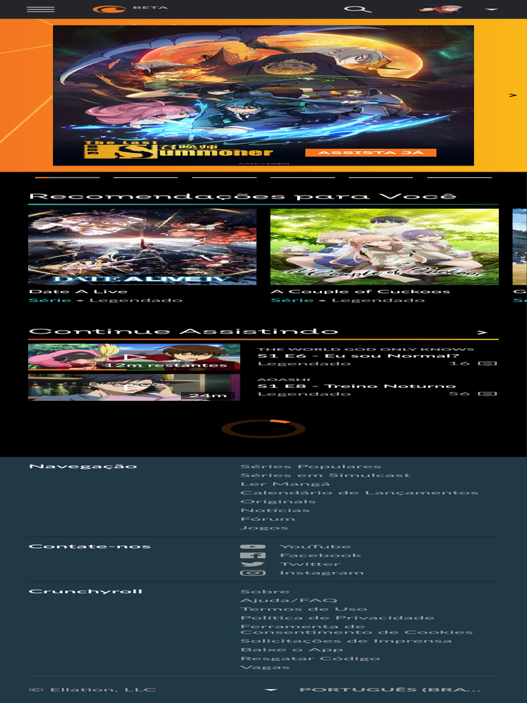 Séries e Mangás Populares na Crunchyroll | PDF