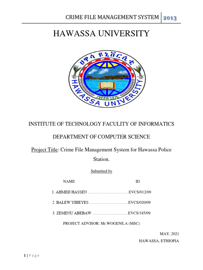 Crime File System for Police | PDF | Use Case | User (Computing)