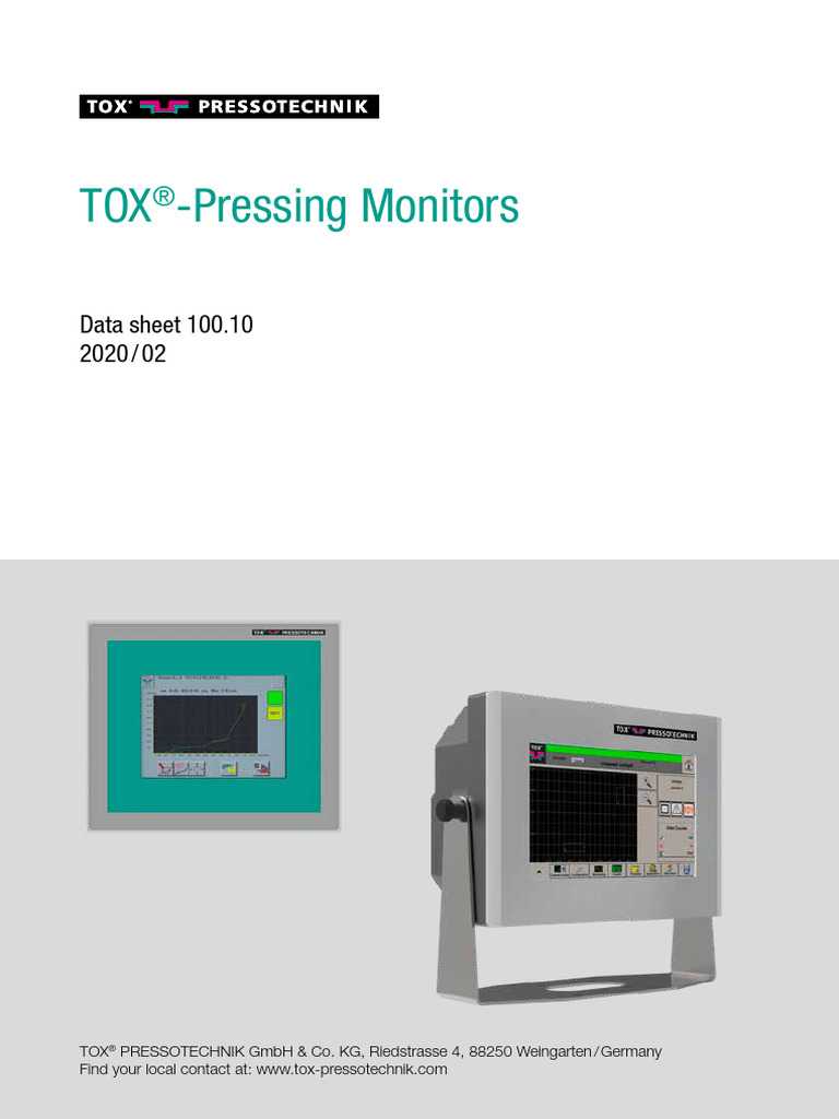 TOX TB 10010 en | PDF | Usb | Computer Monitor