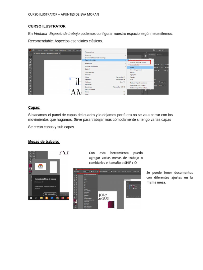 Curso Ilustrator | PDF | Ventana (informática) | Diseño gráfico