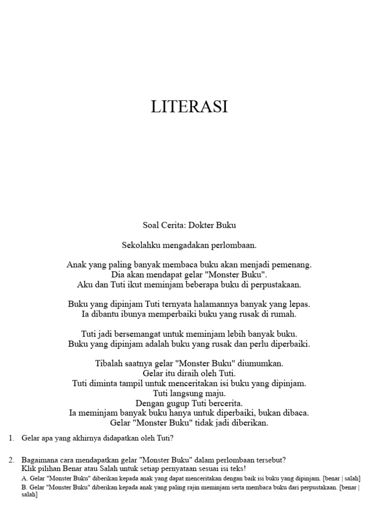 LITERASI | PDF | Seni