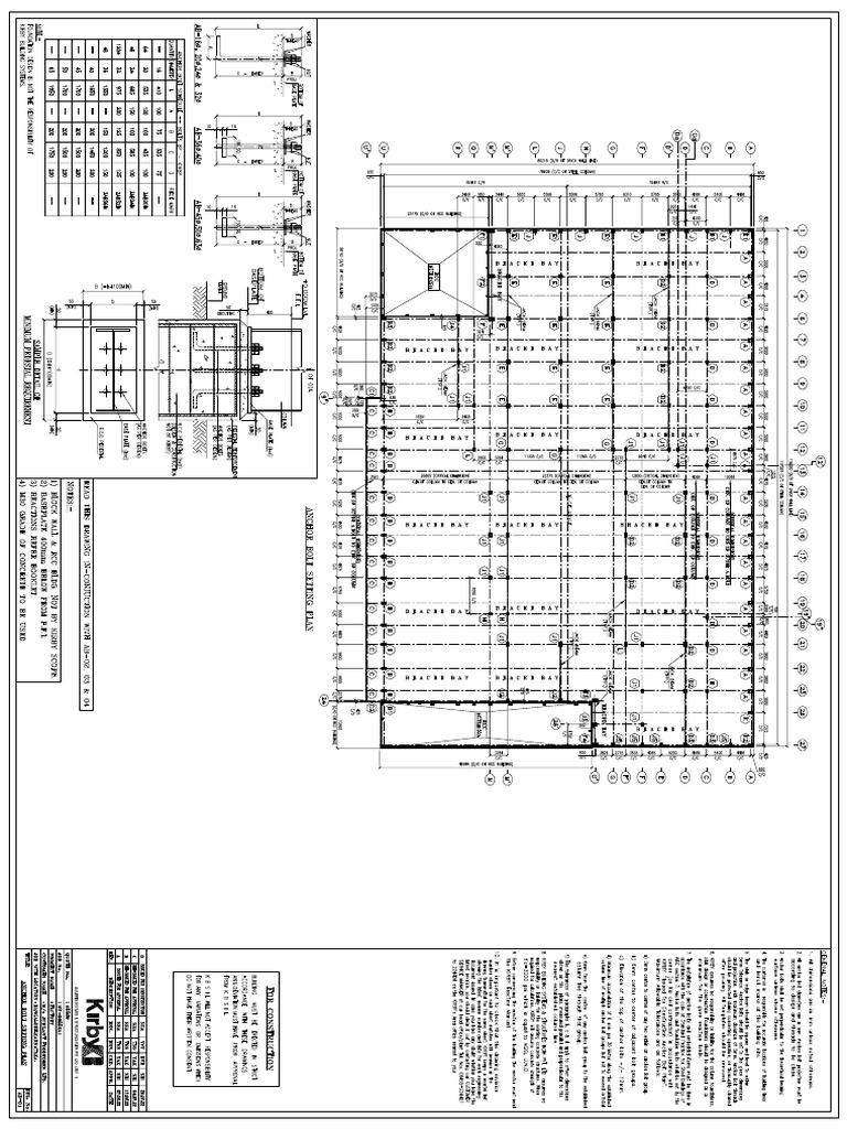 (Anchor Bolt Setting Plan) AB-01 | PDF