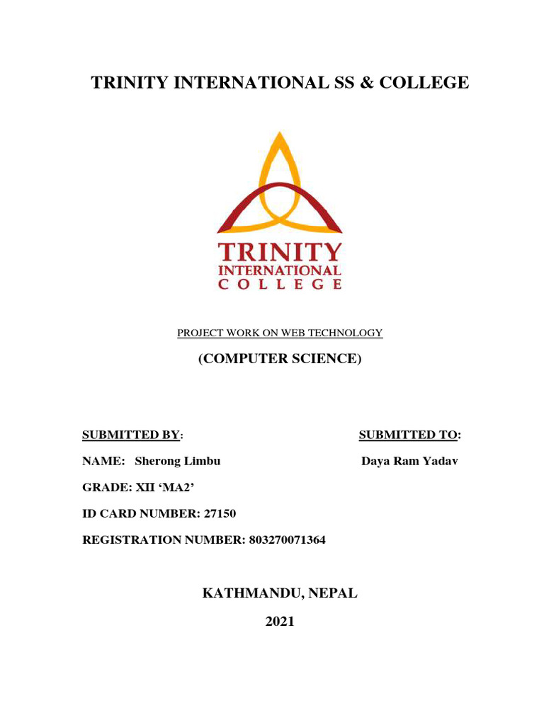 Computer Sherong Limbu | PDF | Databases | System
