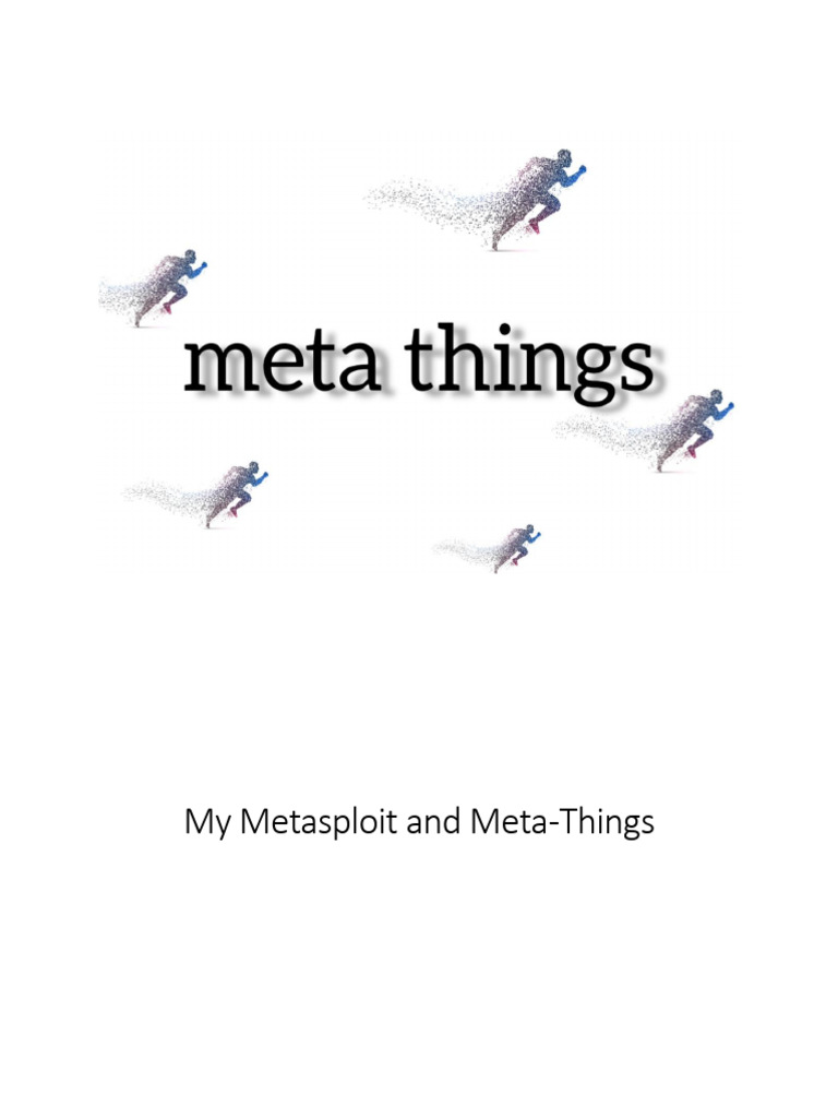 meta-things | PDF | Internet Of Things | Security