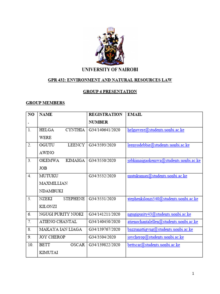 Group 4 Environment and Natural Resources Law Presentation | PDF ...