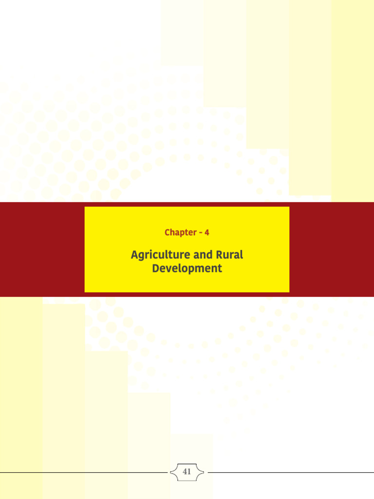 Chapter 4 - Agriculture and Rural Development | PDF | Agriculture ...