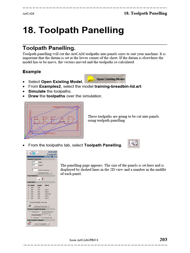 18 Toolpath Panelling Pdf Machine Tool Computing