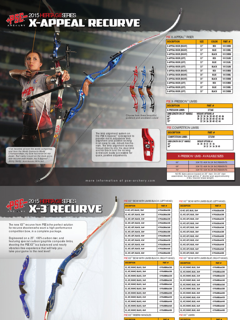 PSE Archery2015 Recurve | PDF | Bow And Arrow | Projectile Weapons