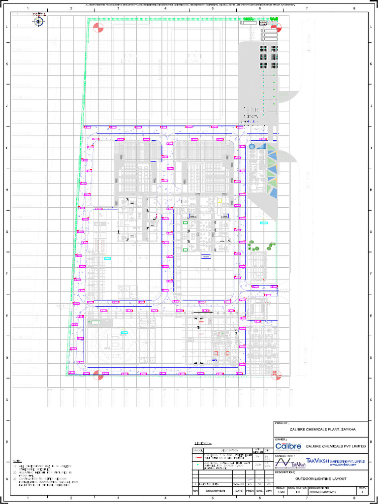 CCSK-ELE-DWG-015 - R0 - Outdoor Light Layout | PDF