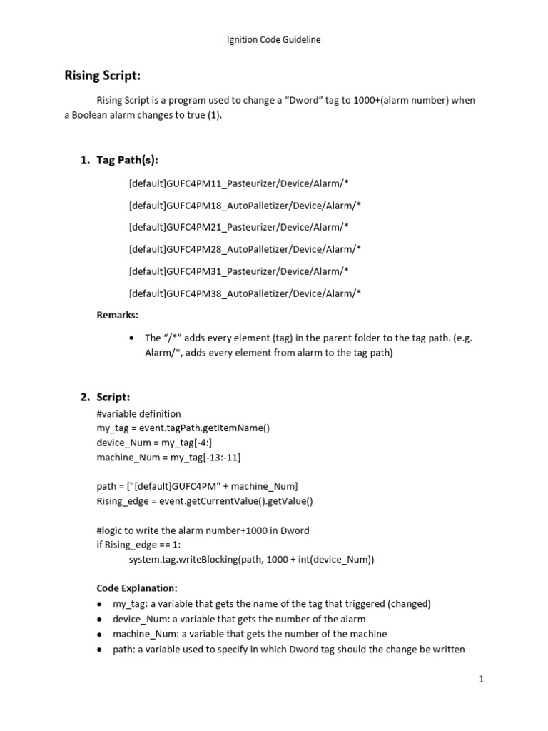 Ignition Code Guideline | PDF | Control Flow | Boolean Data Type