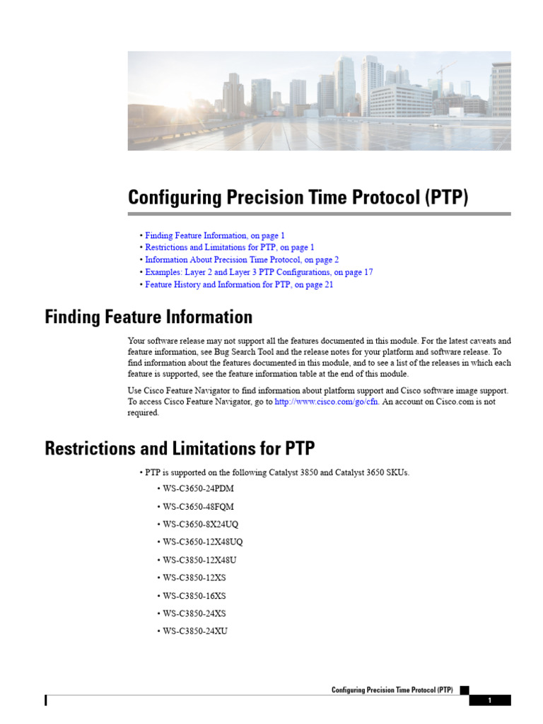 Cisco PTP | PDF | Computer Network | Network Switch