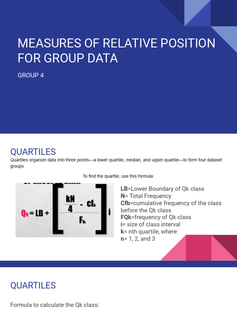 Quartiles, Percentiles, Deciles Guide | PDF | Quartile | Percentile
