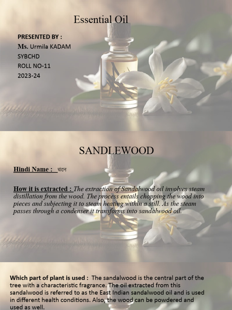 Urmila Kadam Essential Oil | PDF