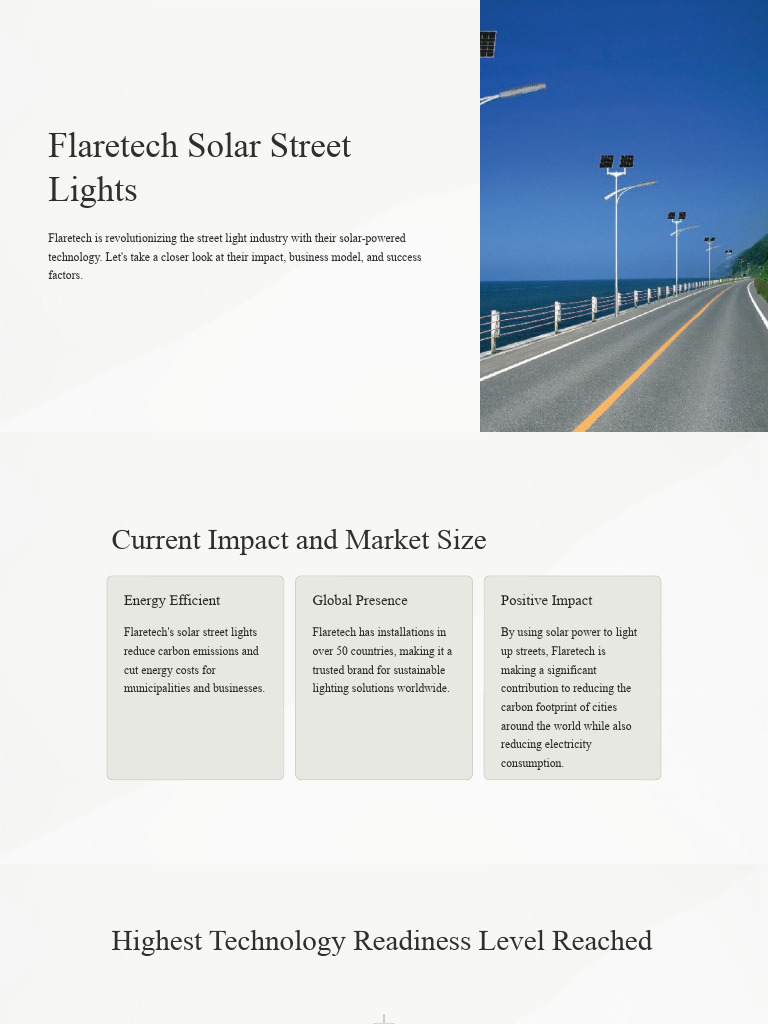 Flaretech Solar Street Lights | Download Free PDF | Efficient Energy ...