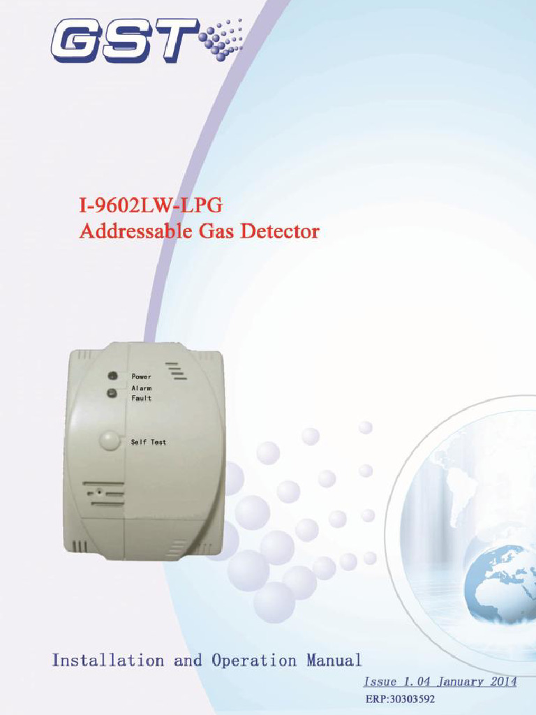 LPG Addressable Gas Detector Guide | PDF | Sensor | Equipment