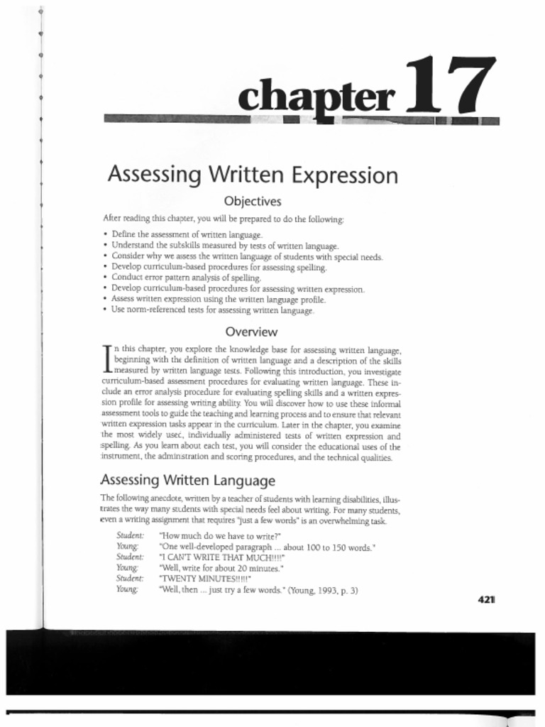 Assessing Written Expression | PDF