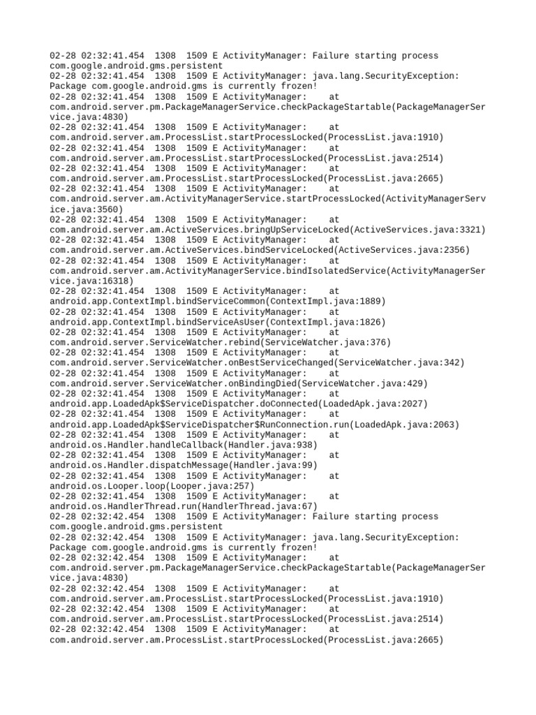 Log | PDF | Java (Programming Language) | Operating System Technology