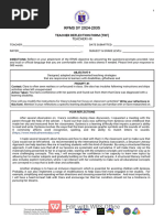 Teacher Reflection Form TRF 1 | PDF | Learning | Teachers