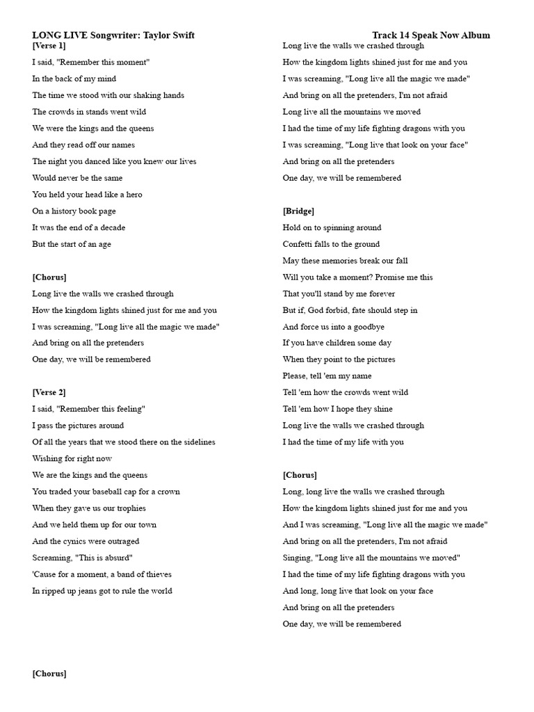 Long Live Taylor Swift YYYYYYYYYYYY | PDF