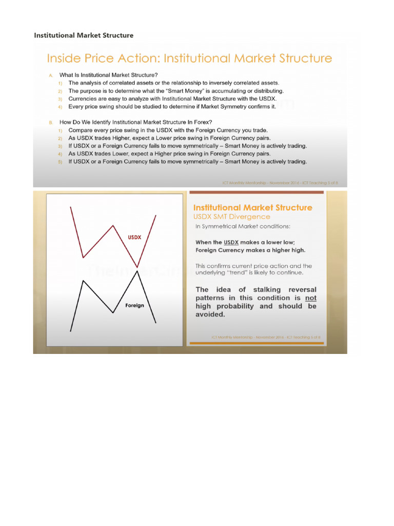 Institutional Market Structure | PDF
