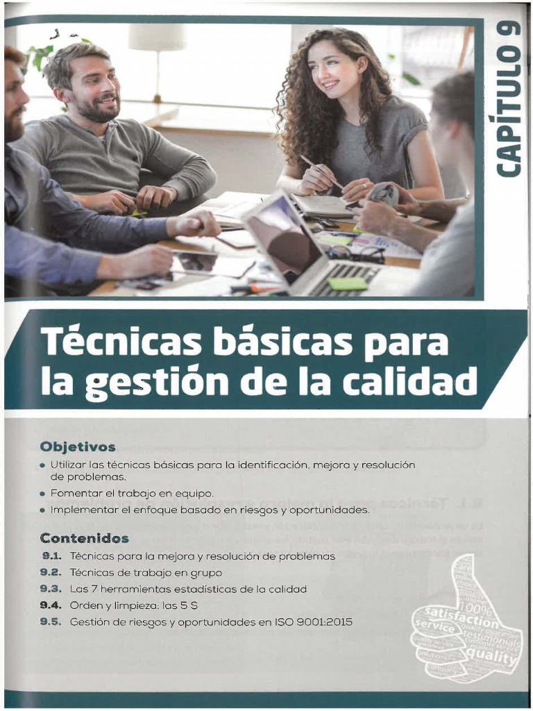 Capítulo 9. Técnicas Básicas para Gestión de La Calidad | PDF | Negocios