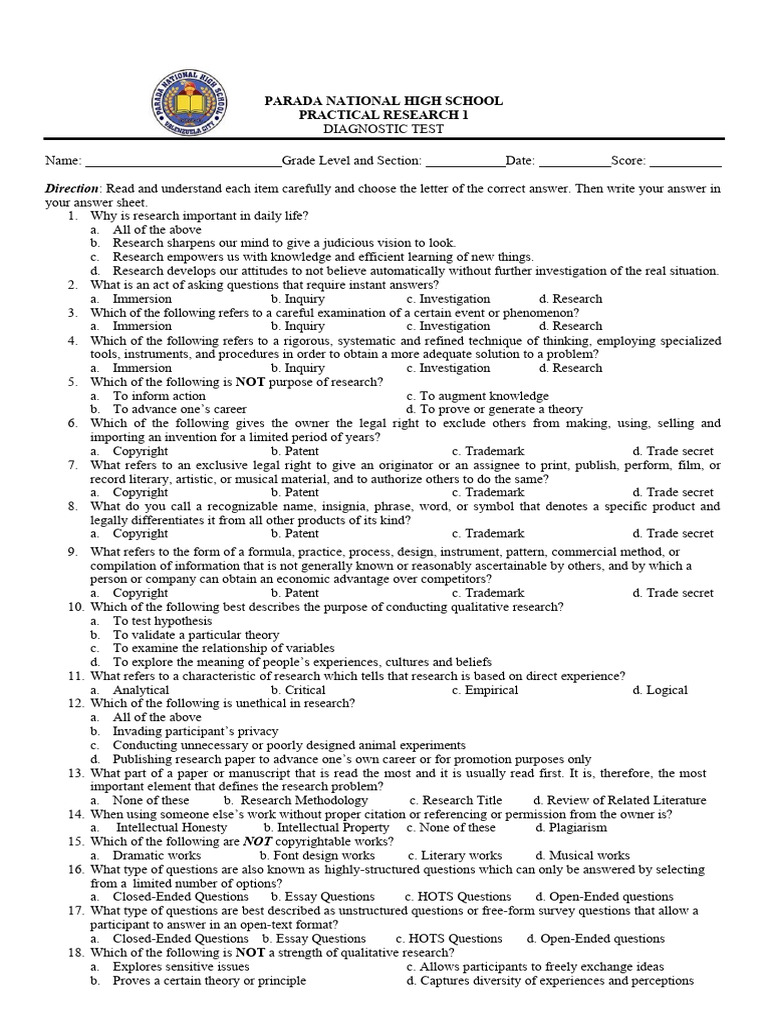 Pre-Assesment - PR 1 | PDF