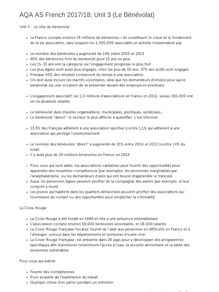 Le Benevolat | PDF